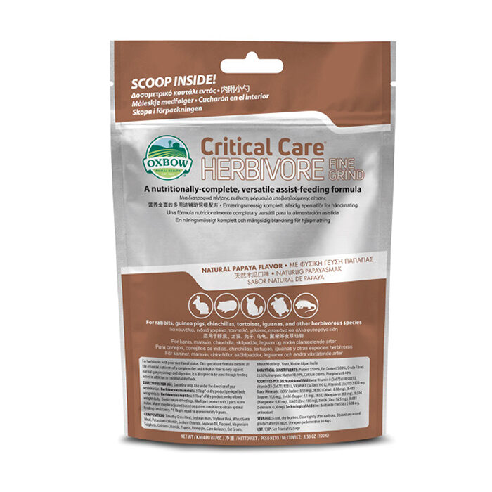 Oxbow Critical Care Carnivore Small Animal Recovery Food (70g) - Bun Bun SG